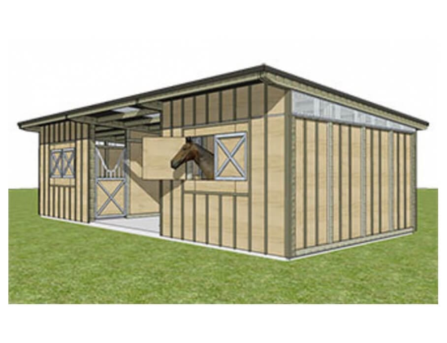 Hunter Custom Designed Stables from Outpost Buildings